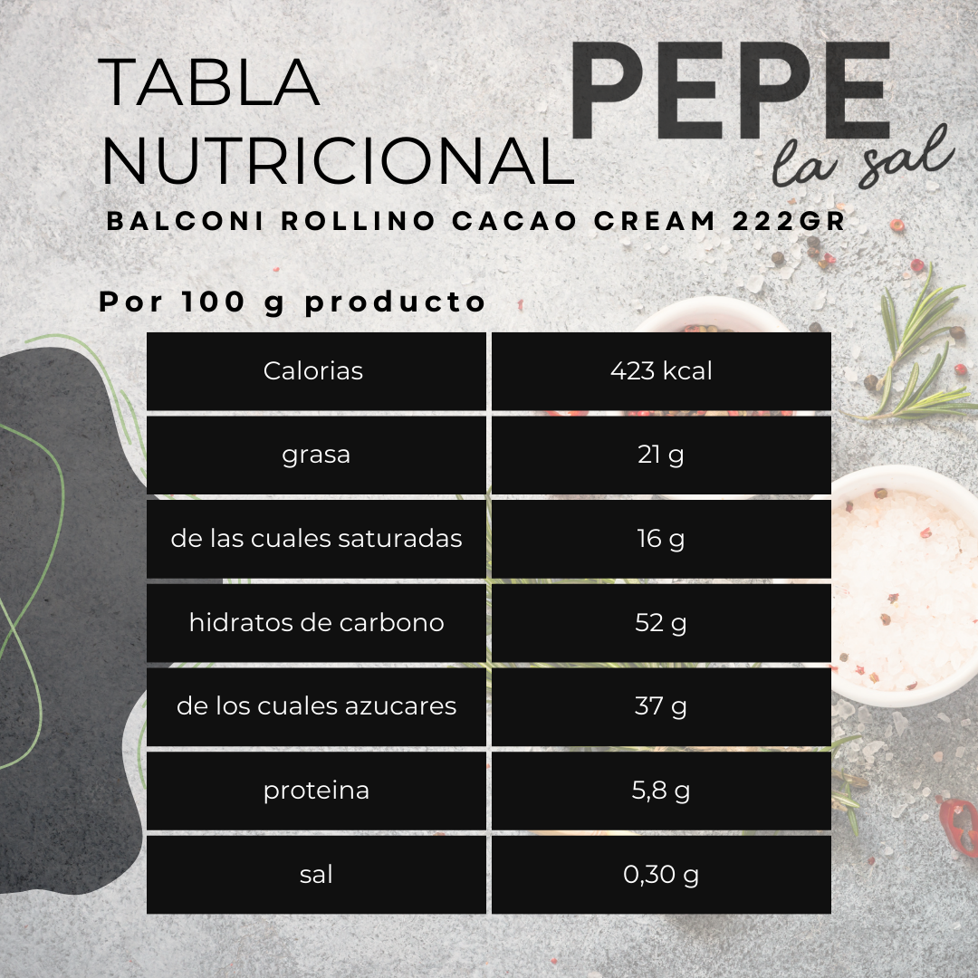 BALCONI ROLLINO CACAO CREAM 222GR - 🧰 Compra Herramientas, Repuestos y ...